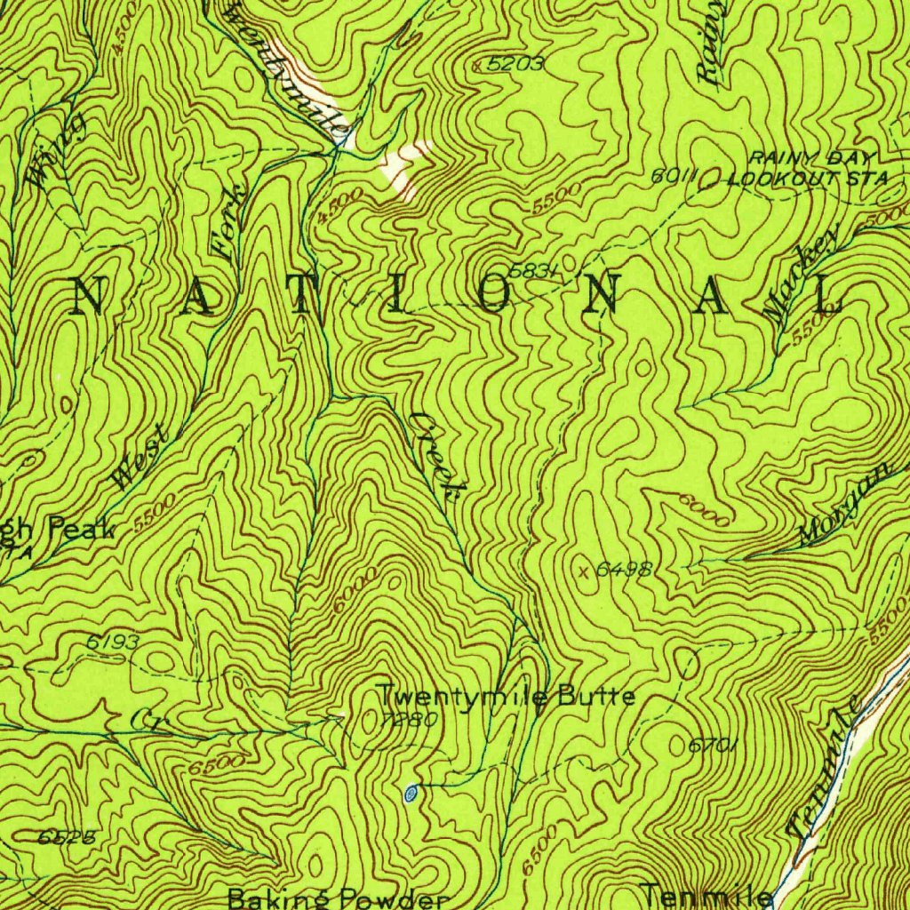 Buffalo Hump, ID (1931, 125000-Scale) Map by United States Geological ...