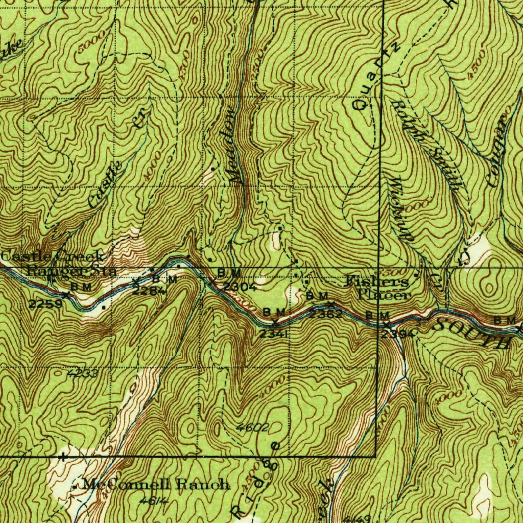 Buffalo Hump, ID (1934, 125000-Scale) Map by United States Geological ...