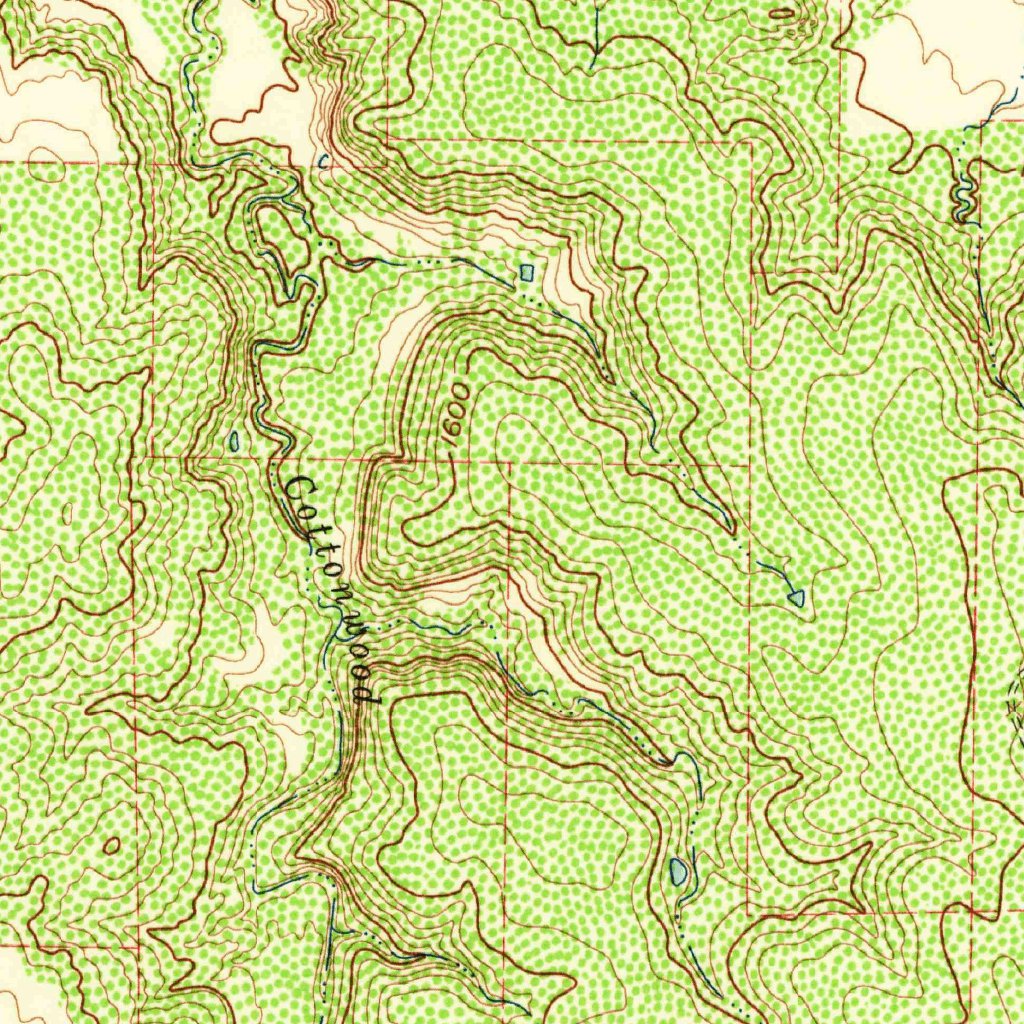 Burkett, TX (1960, 24000-Scale) Map by United States Geological Survey ...