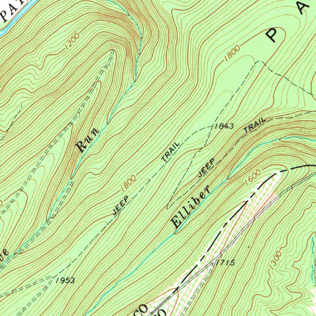 Burlington, WV (1972, 24000-Scale) Map by United States Geological ...