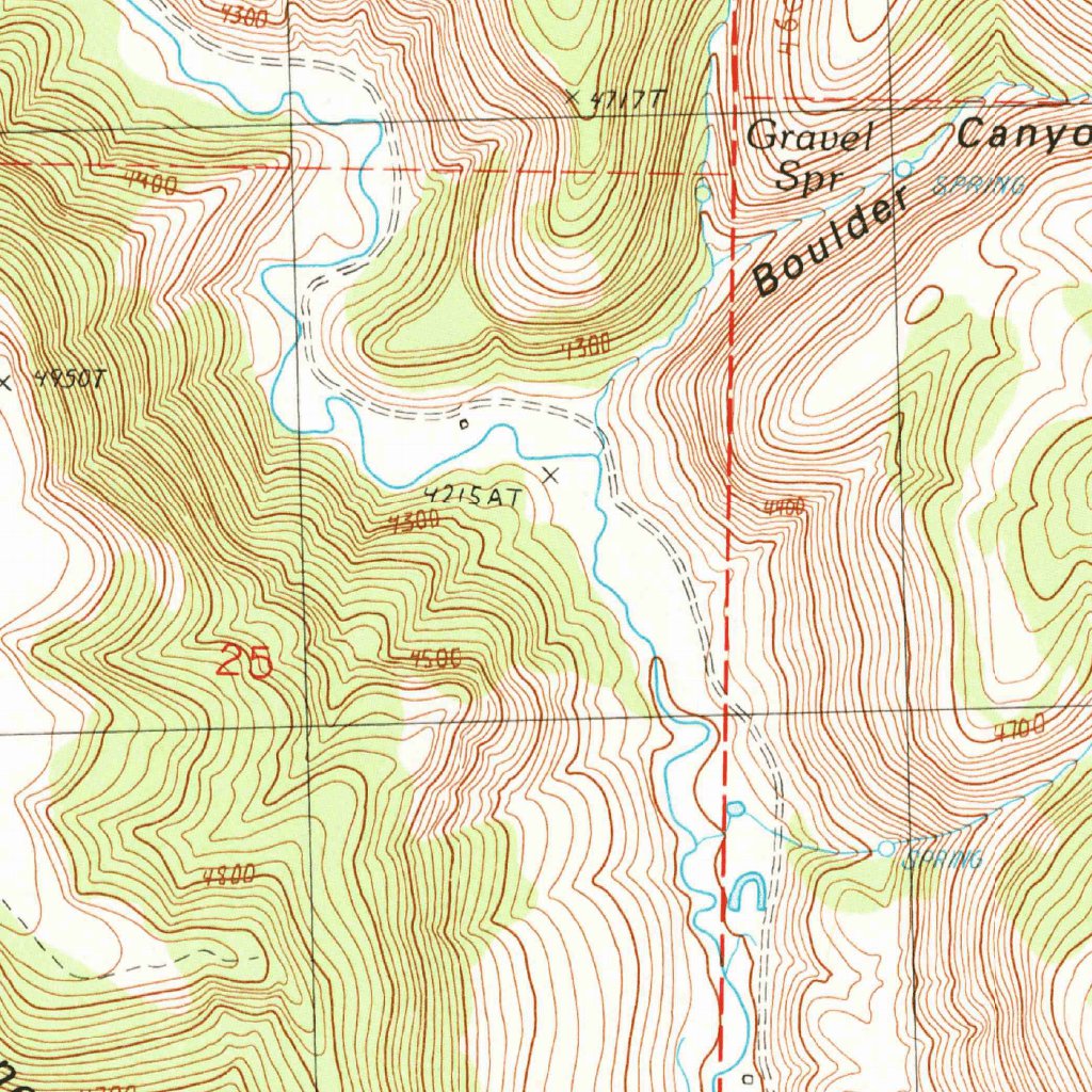 Burns NW, OR (1990, 24000-Scale) Map by United States Geological Survey ...