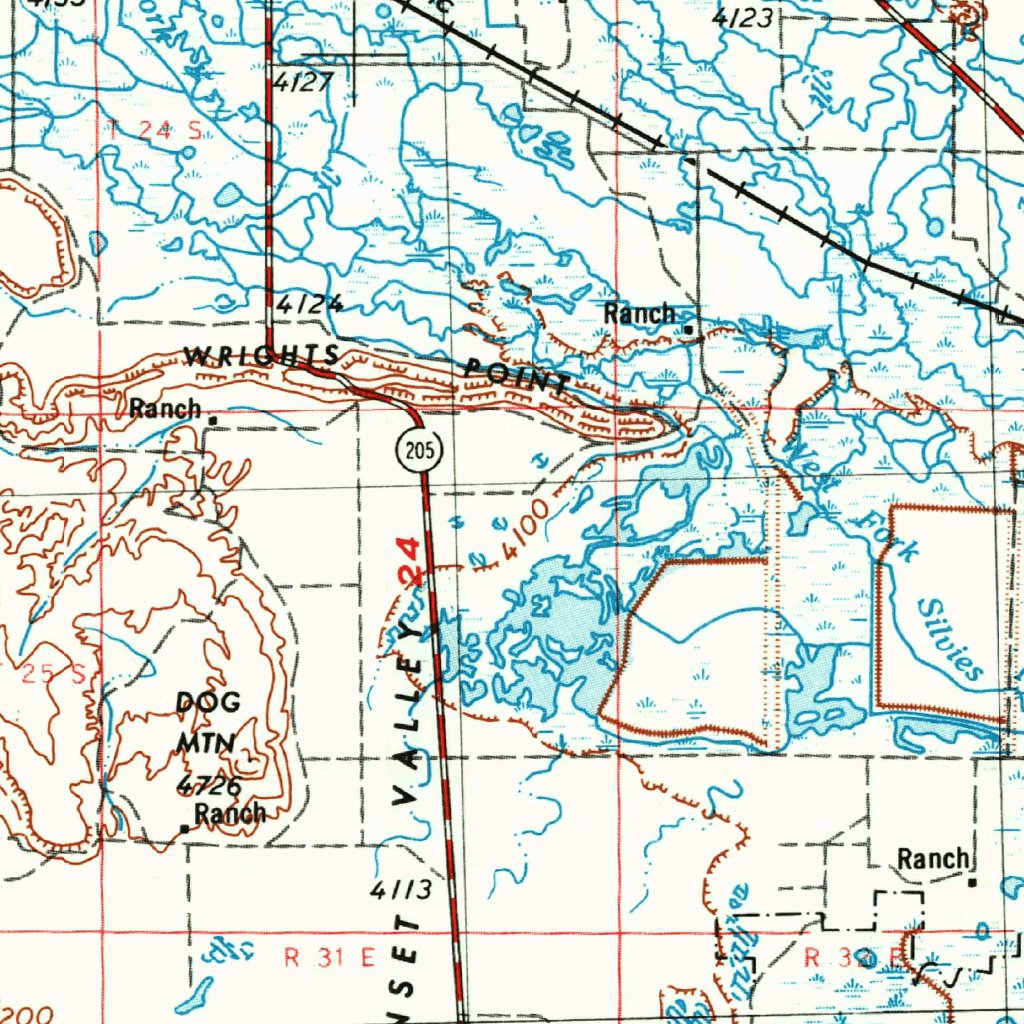 Burns, OR (1955, 250000-Scale) Map by United States Geological Survey ...