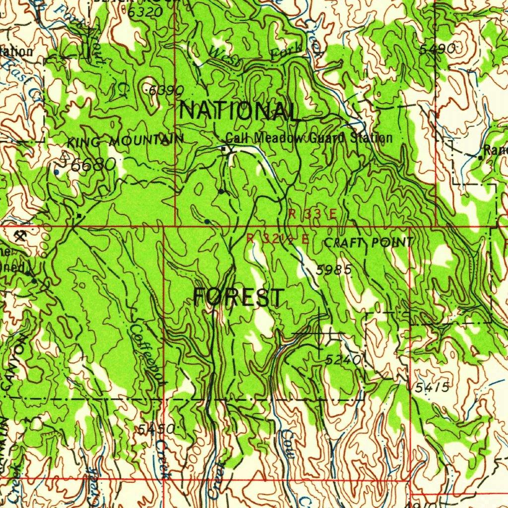 Burns, OR (1959, 250000-Scale) Map by United States Geological Survey ...