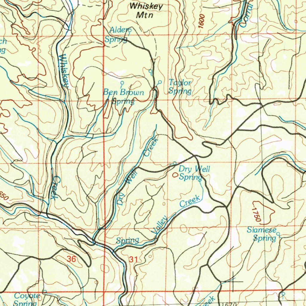 Burns, OR (1993, 100000-Scale) Map by United States Geological Survey ...