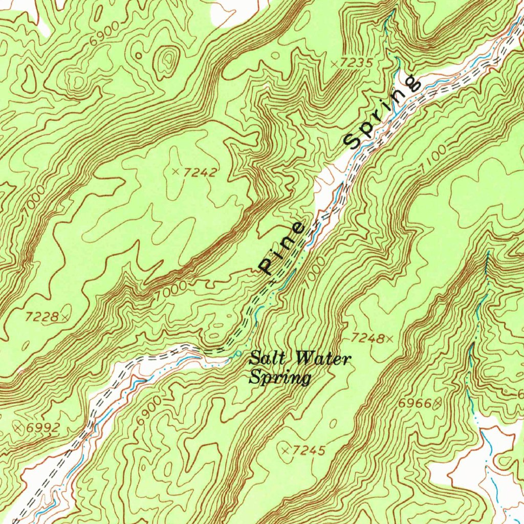 Burnt Corn Spring, AZ (1967, 24000-Scale) Map by United States ...