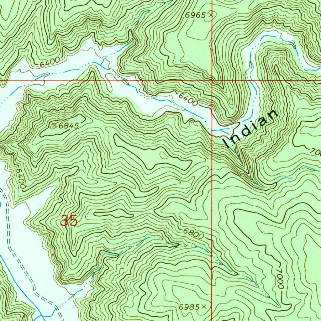 Burnt Timber Canyon, UT (1966, 24000-Scale) Map by United States ...