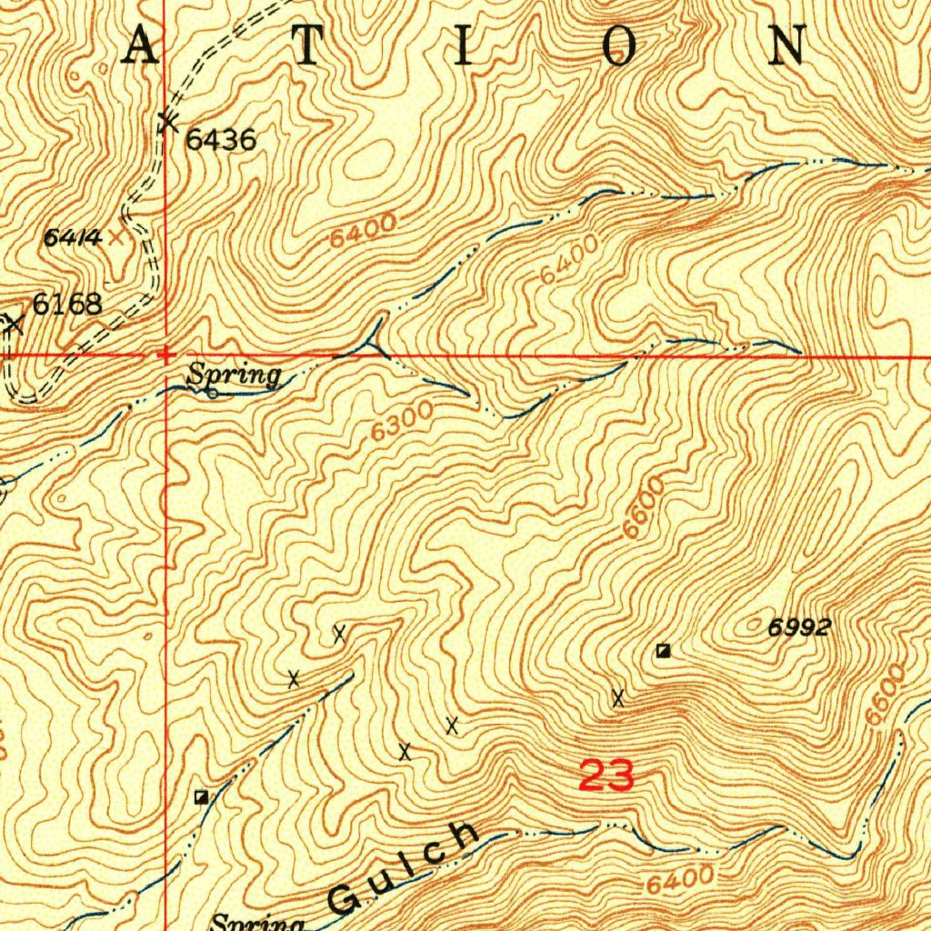 Burro Peak, NM (1951, 24000-Scale) Map by United States Geological ...