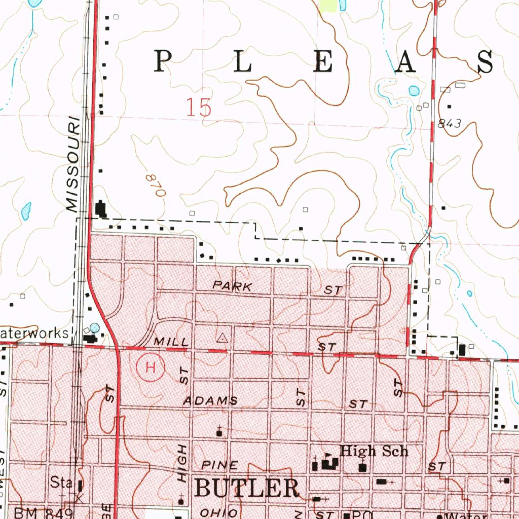 Butler, MO (1961, 24000-Scale) Map by United States Geological Survey ...