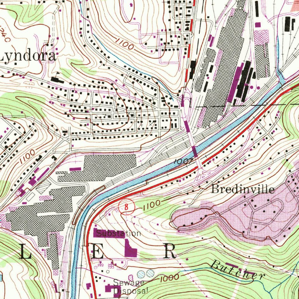 Butler, PA (1958, 24000-Scale) Map by United States Geological Survey ...
