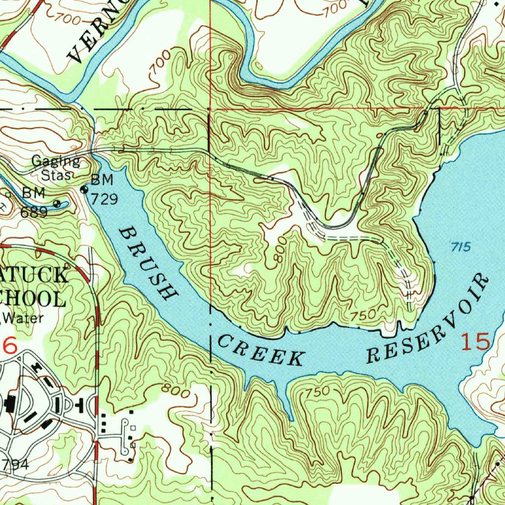 Butlerville, IN (1957, 24000-Scale) Map by United States Geological ...