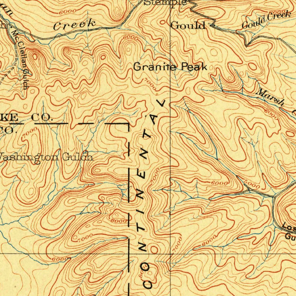 Butte E, MT (1903, 250000-Scale) Map by United States Geological Survey ...