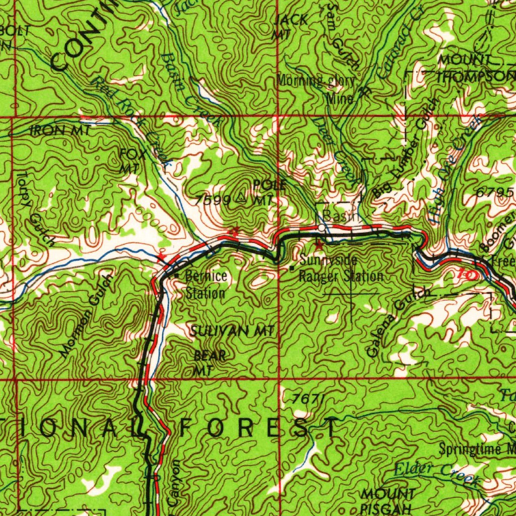 Butte, MT (1962, 250000-Scale) Map by United States Geological Survey ...