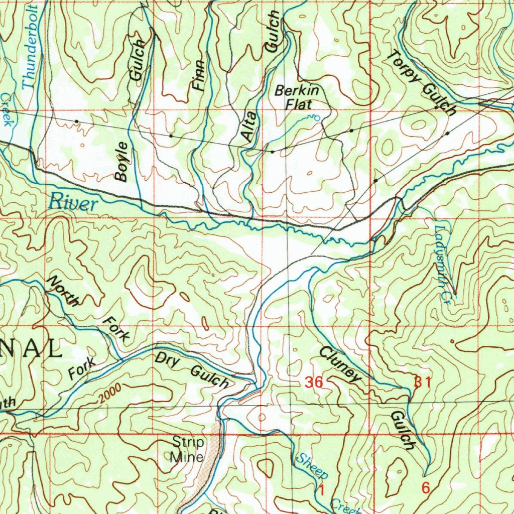 Butte North, MT (1994, 100000-Scale) Map by United States Geological ...