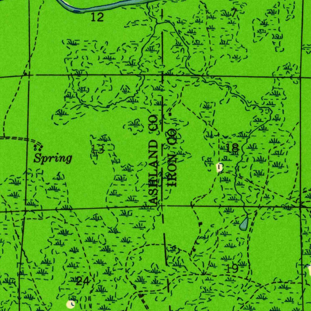 Butternut, WI (1940, 48000-Scale) Map by United States Geological ...