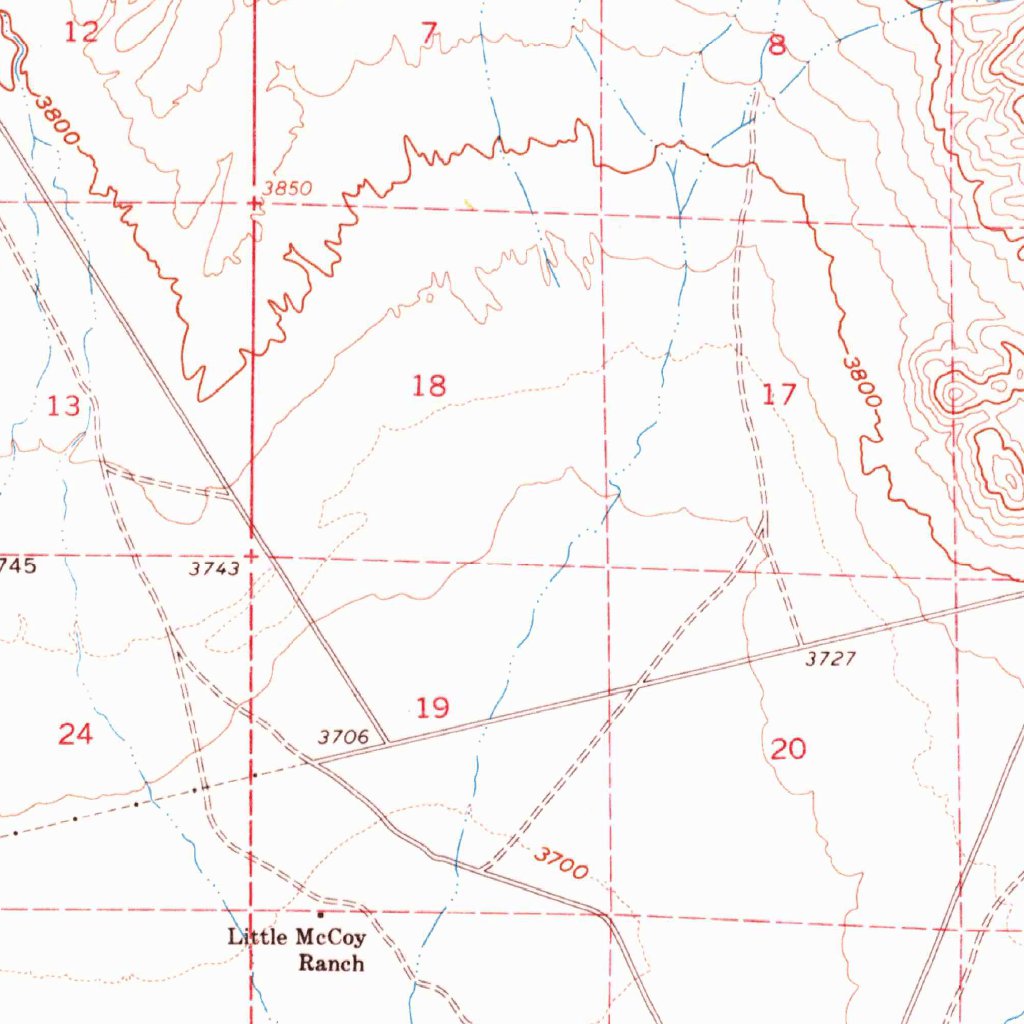 Cain Mountain, NV (1961, 62500-Scale) Map by United States Geological ...
