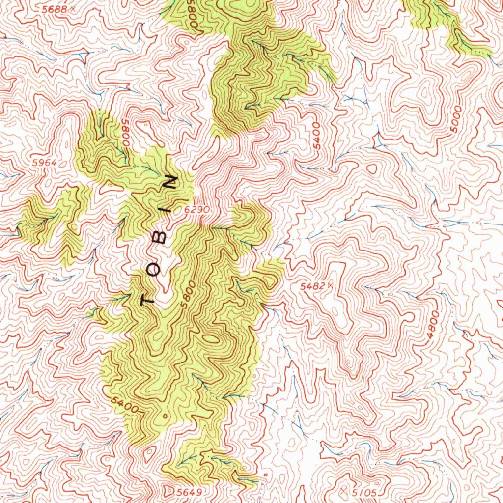 Cain Mountain, NV (1961, 62500-Scale) Map by United States Geological ...