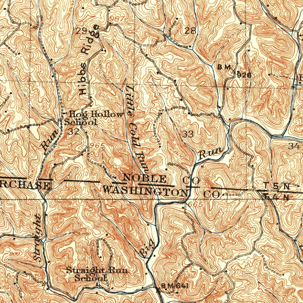 Caldwell, OH (1909, 62500-Scale) Map by United States Geological Survey ...