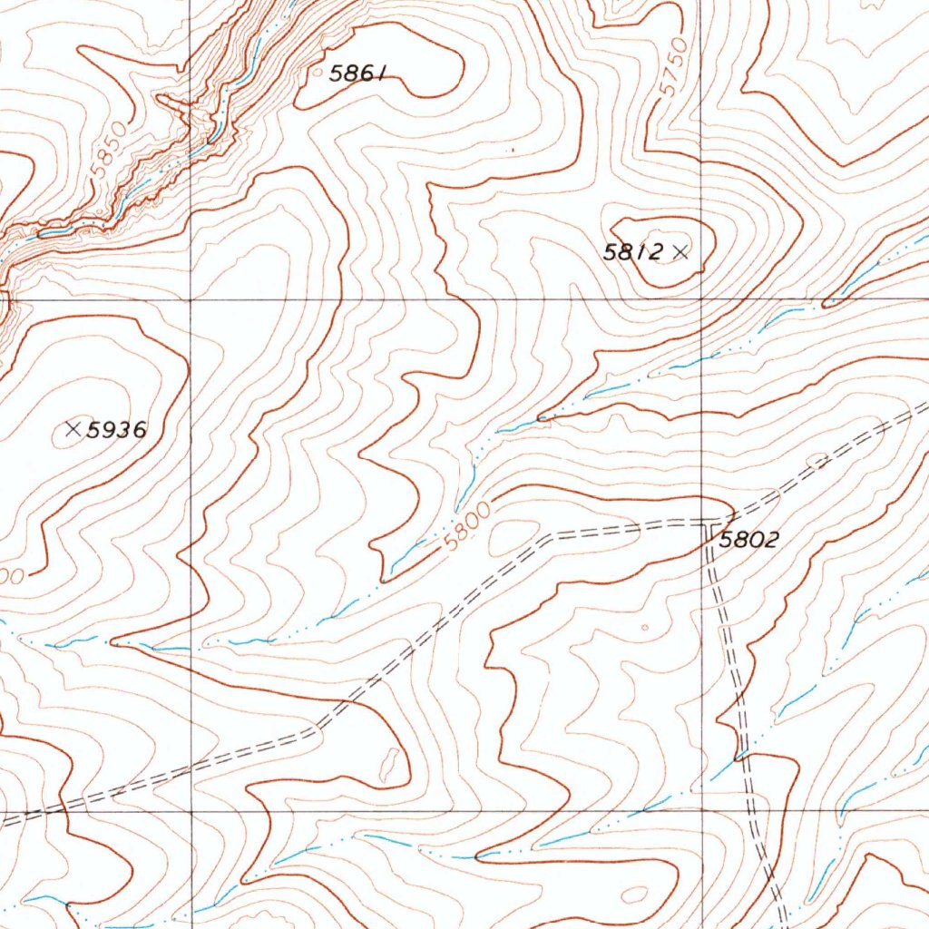 Calico Butte, NV-OR (1980, 24000-Scale) Map by United States Geological ...