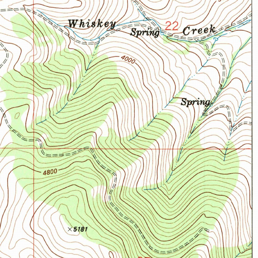 Camas Prairie, MT (1989, 24000-Scale) Map by United States Geological ...