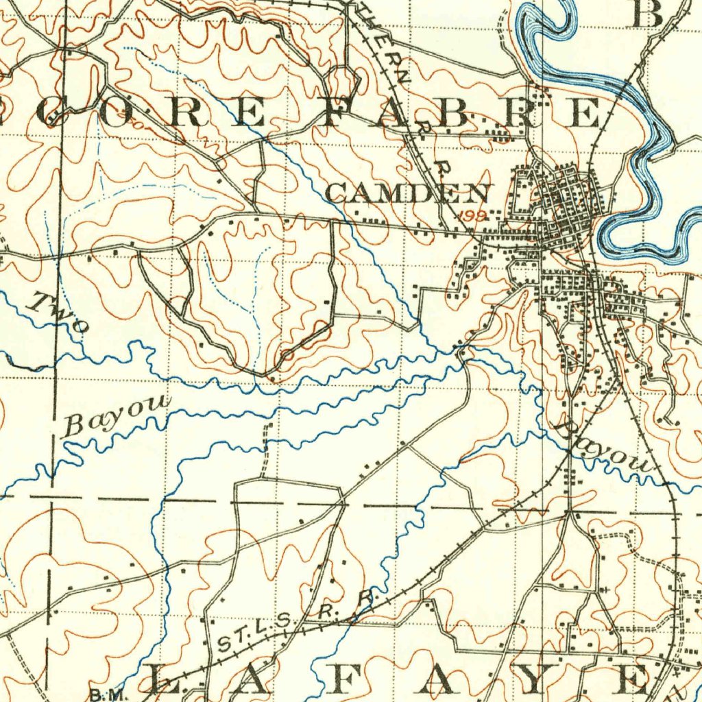 Camden, AR (1903, 125000-Scale) Map by United States Geological Survey ...