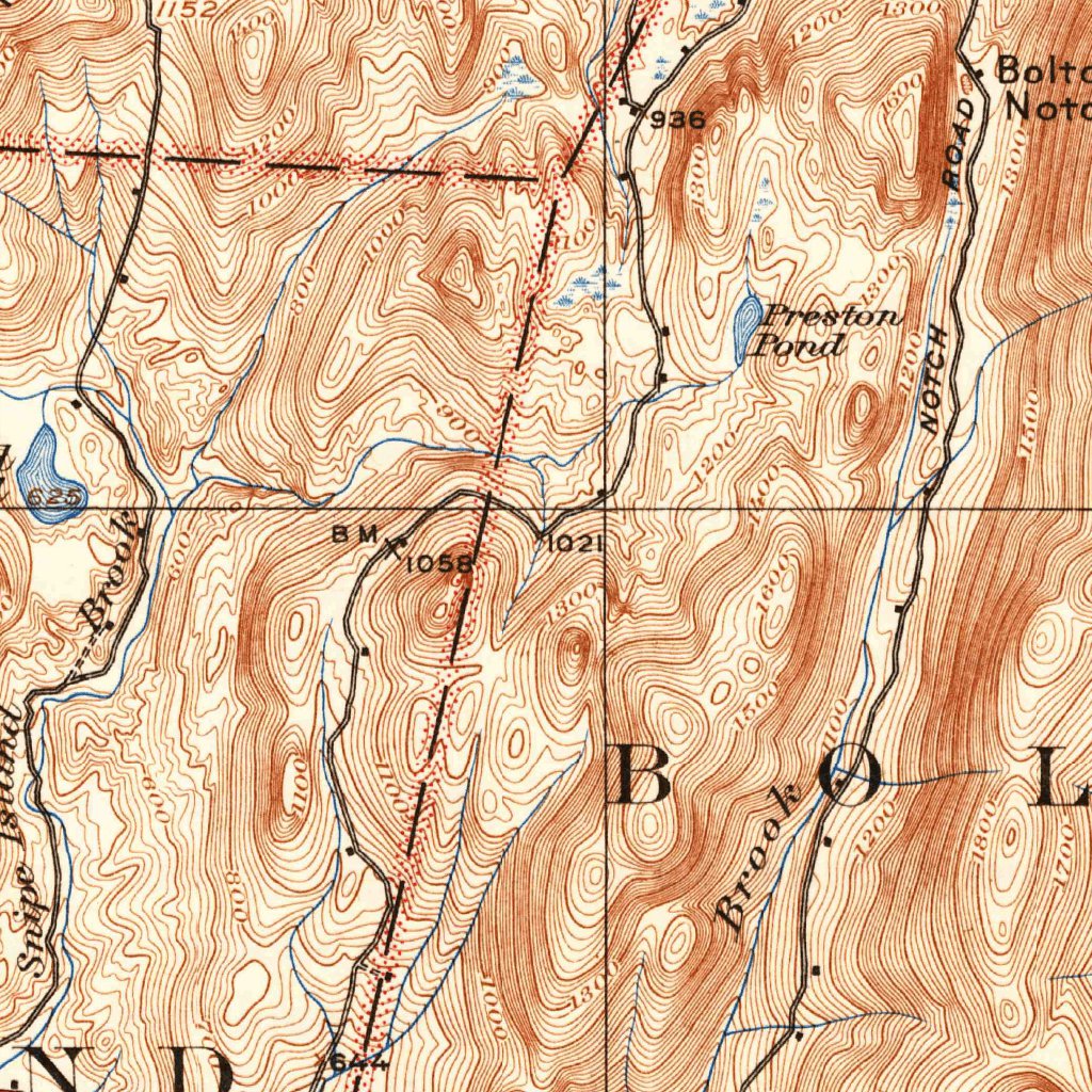 Camels Hump, VT (1924, 62500-Scale) Map by United States Geological ...