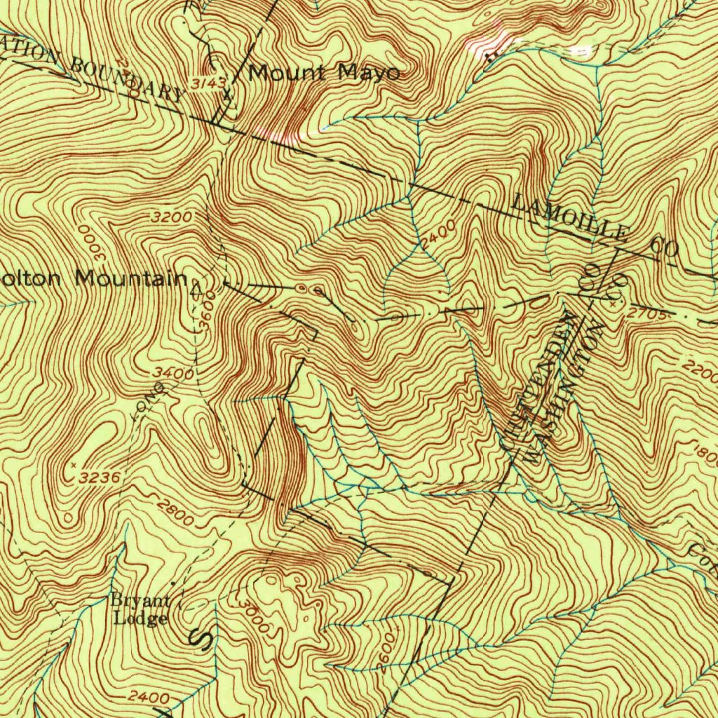Camels Hump, VT (1948, 62500-Scale) Map by United States Geological ...