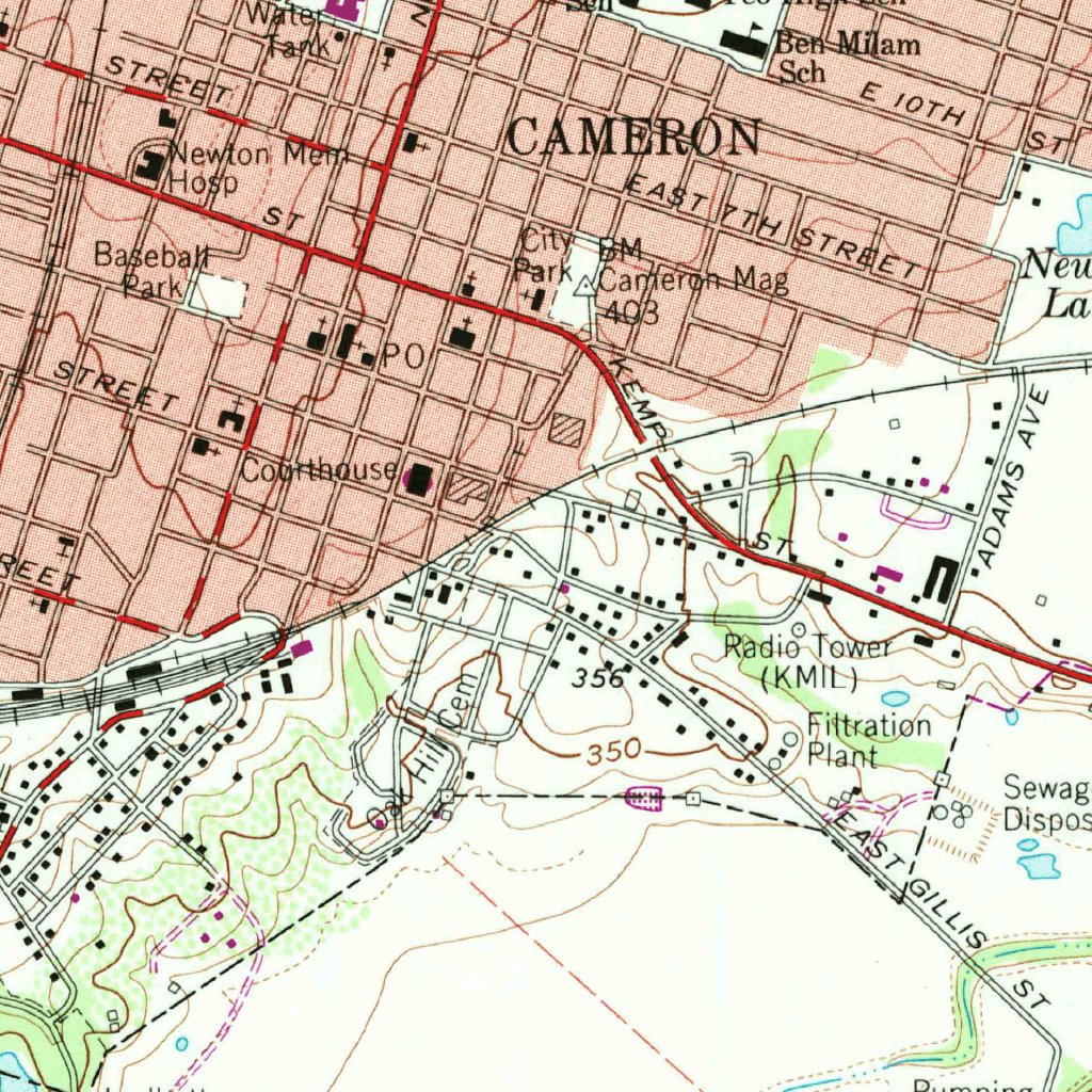 Cameron, TX (1961, 24000-Scale) Map by United States Geological Survey ...