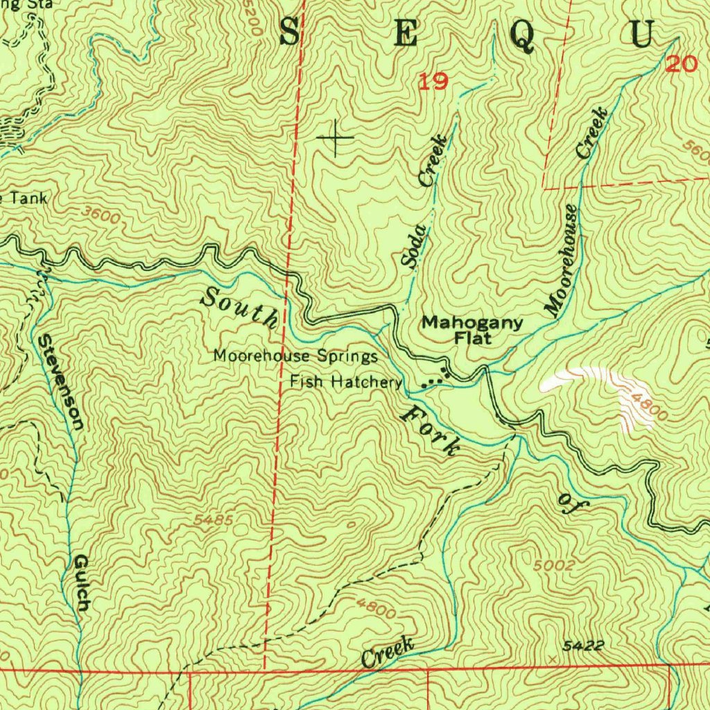 Camp Nelson, CA (1956, 62500-Scale) Map by United States Geological ...