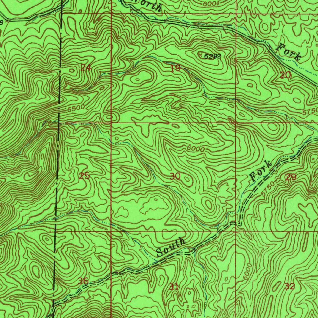 Camp Wood, AZ (1947, 62500-Scale) Map by United States Geological ...