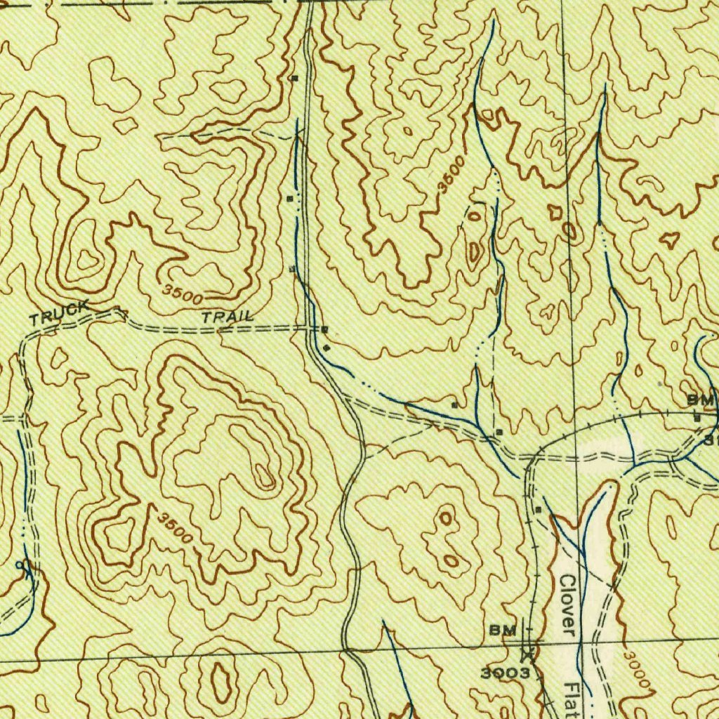 Campo, CA (1942, 62500-Scale) Map by United States Geological Survey ...