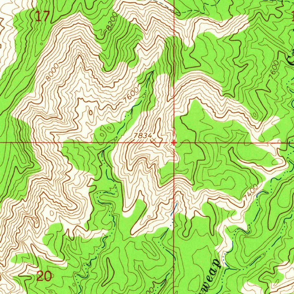 Canaan Peak, UT (1964, 24000-Scale) Map by United States Geological ...