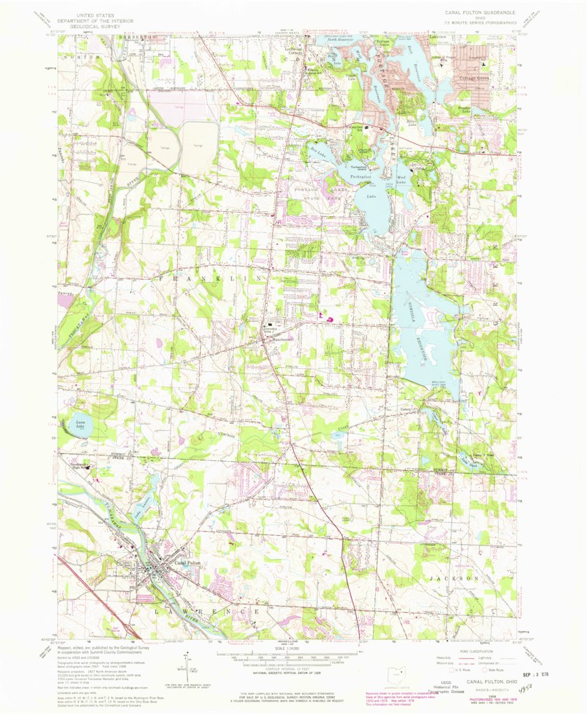 Canal Fulton, OH (1958, 24000-Scale) Map by United States Geological ...
