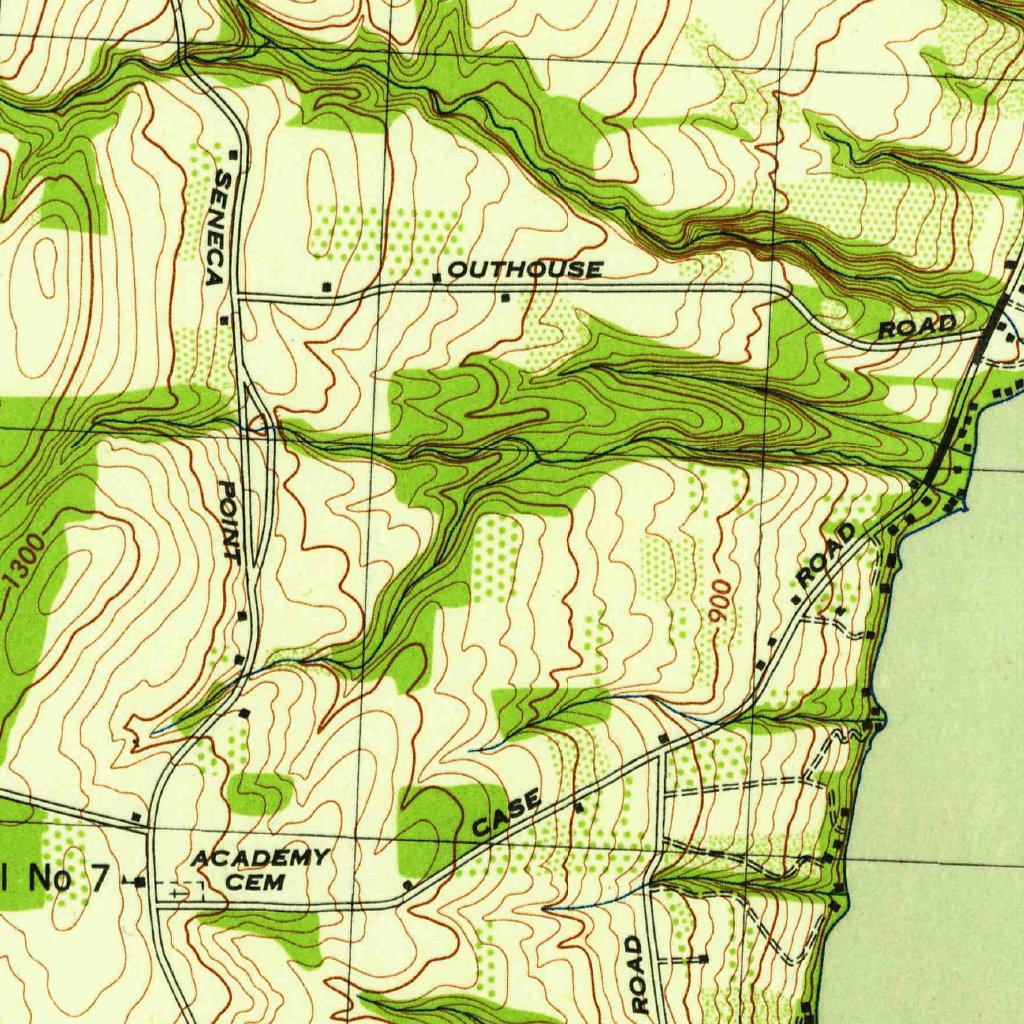 Canandaigua Lake, NY (1942, 31680-Scale) Map by United States ...