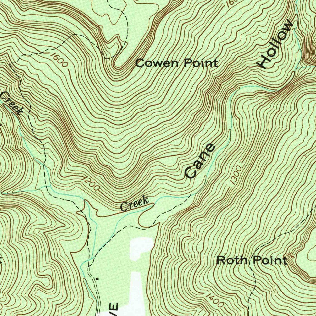 Cane Hollow, TN (1956, 24000-Scale) Map by United States Geological ...