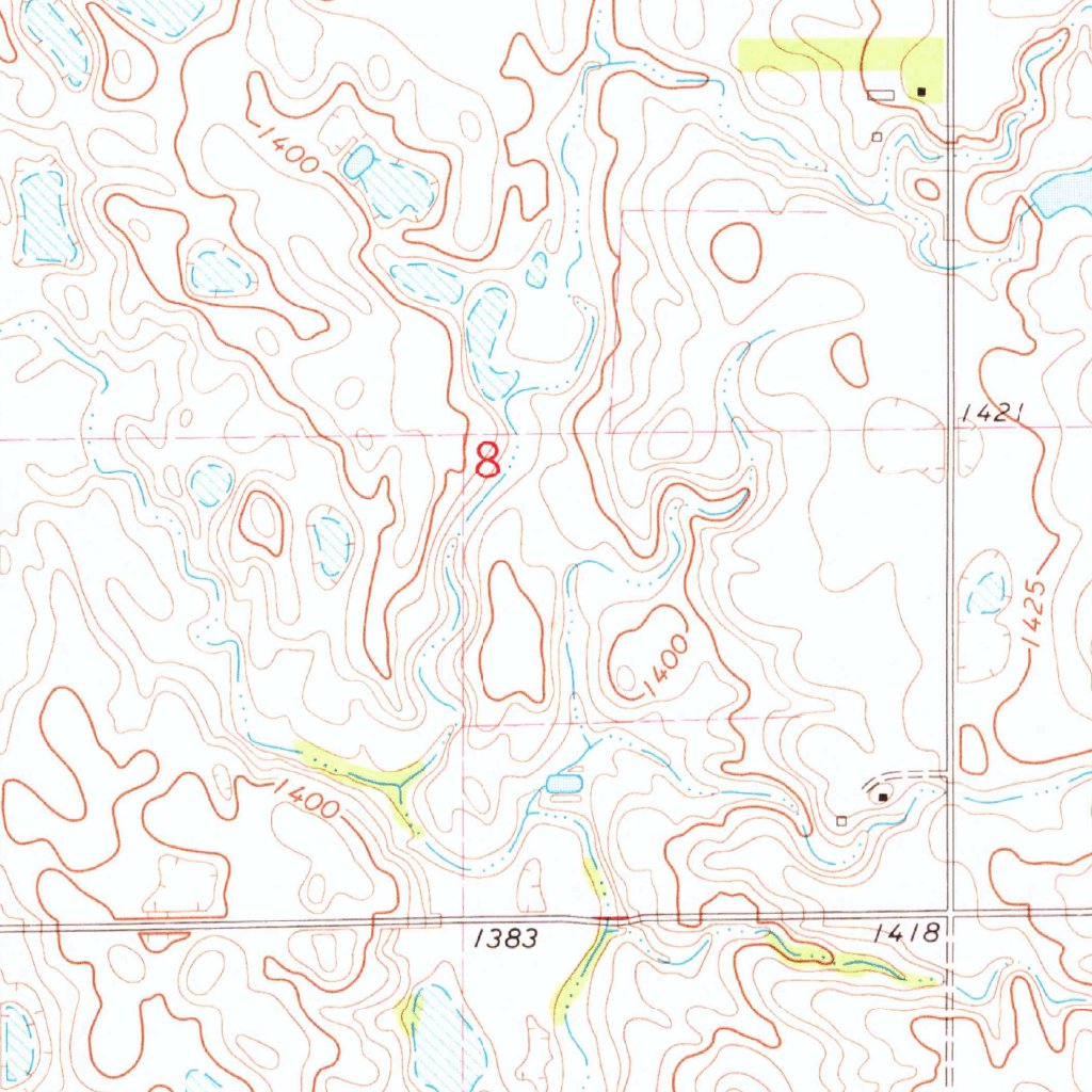 Canova SE, SD (1973, 24000-Scale) Map by United States Geological ...