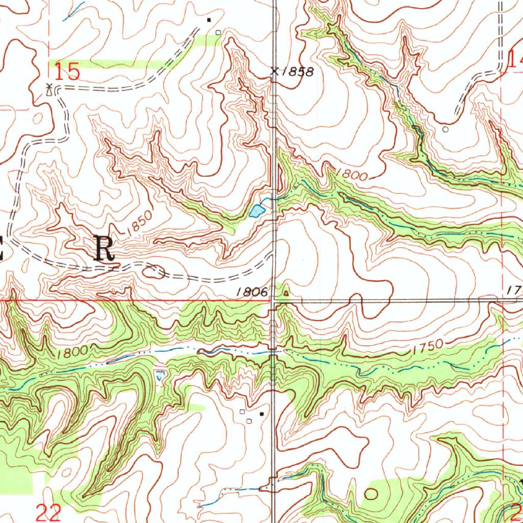 Canton SW, OK (1972, 24000-Scale) Map by United States Geological ...