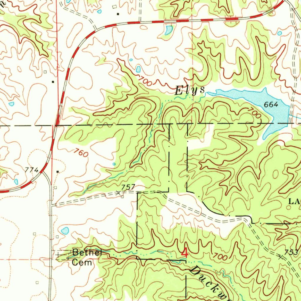 Cantril, IA (1970, 24000-Scale) Map by United States Geological Survey ...