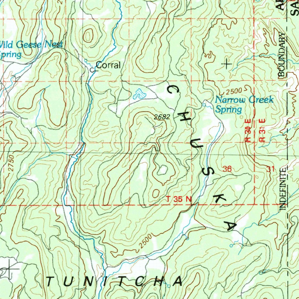 Canyon De Chelly, AZ-NM (1984, 100000-Scale) Map by United States ...