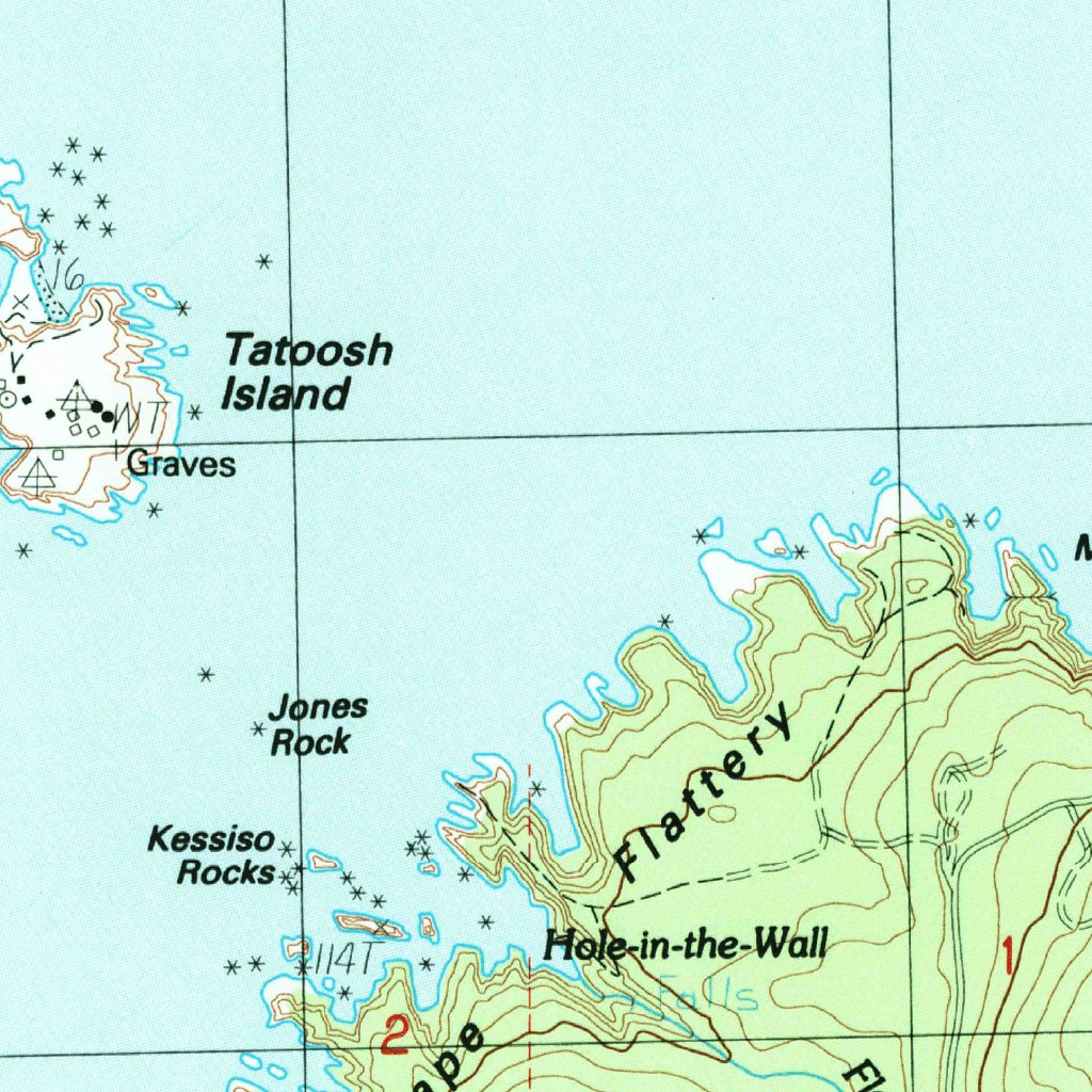 Cape Flattery, WA (1984, 24000-Scale) Map by United States Geological ...