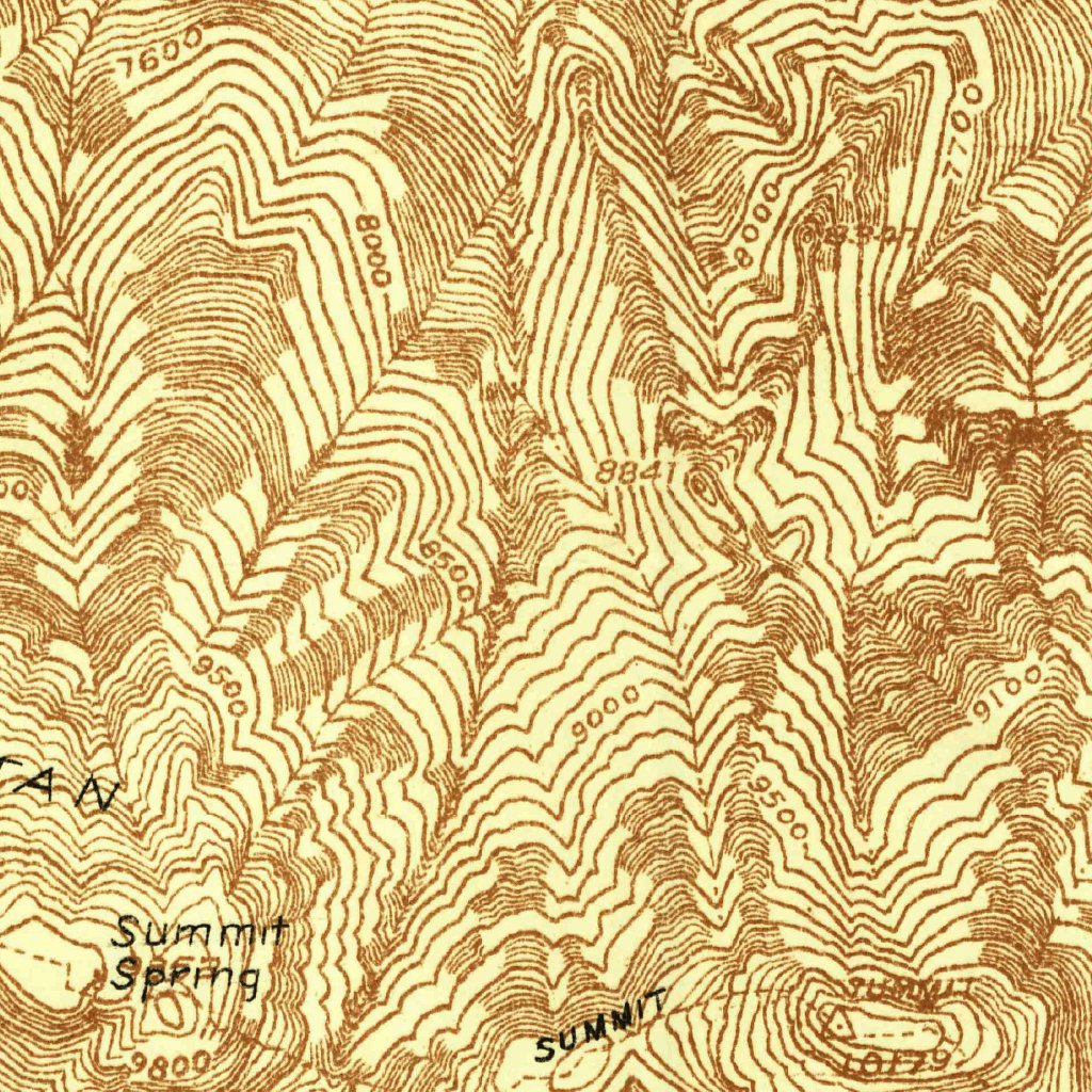 Capitan Mountains, NM (1935, 48000-Scale) Map by United States ...