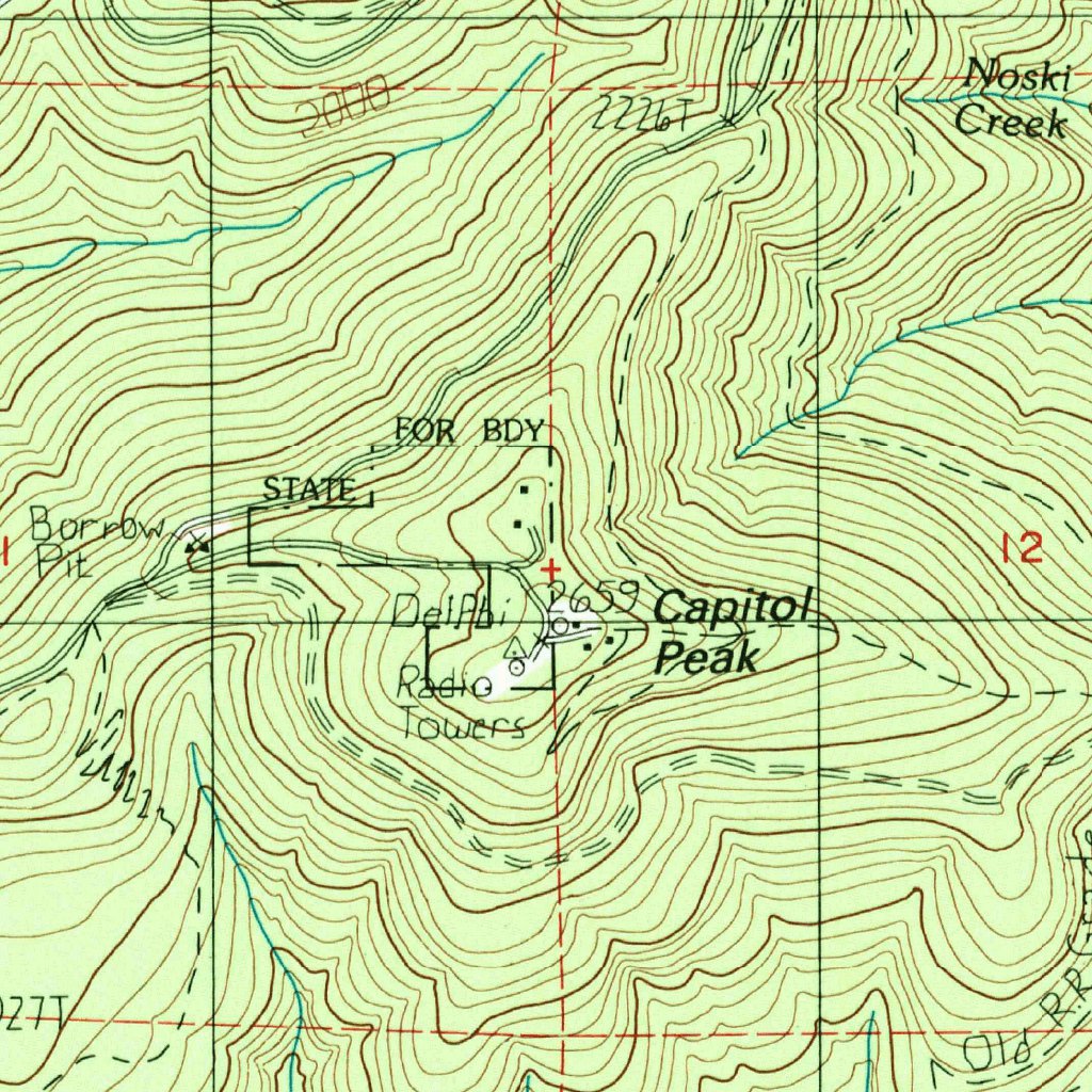 Capitol Peak, WA (1986, 24000-Scale) Map by United States Geological ...