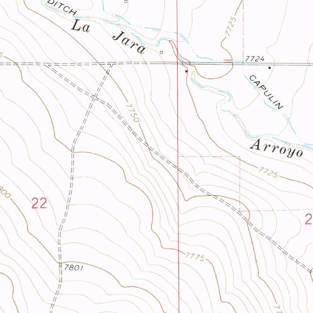 Capulin, CO (1968, 24000-Scale) Map by United States Geological Survey ...