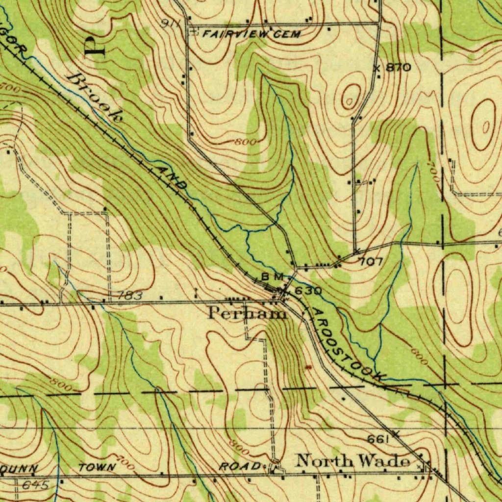 Caribou, ME (1932, 62500-Scale) Map by United States Geological Survey ...