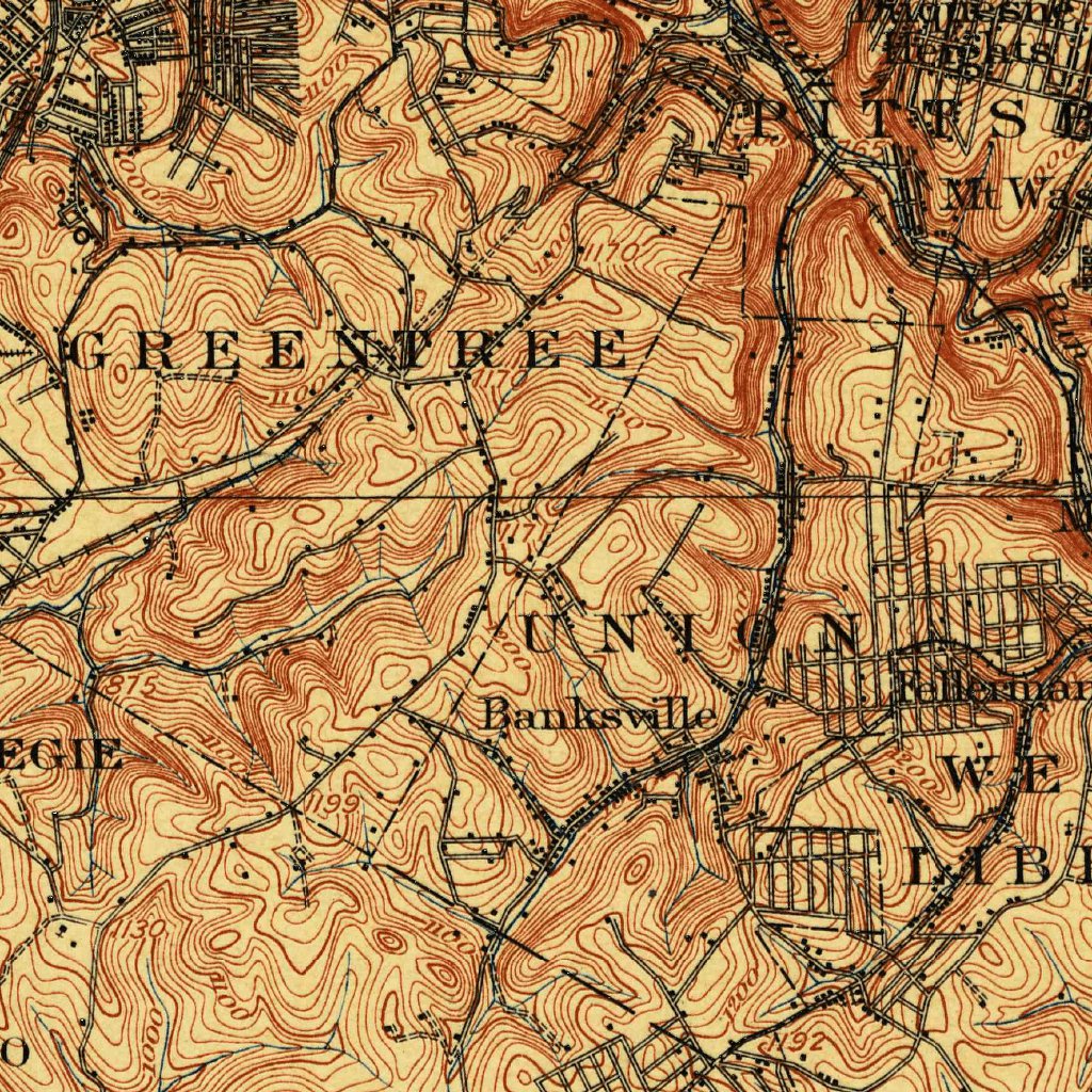 Carnegie, PA (1906, 62500-Scale) Map by United States Geological Survey ...
