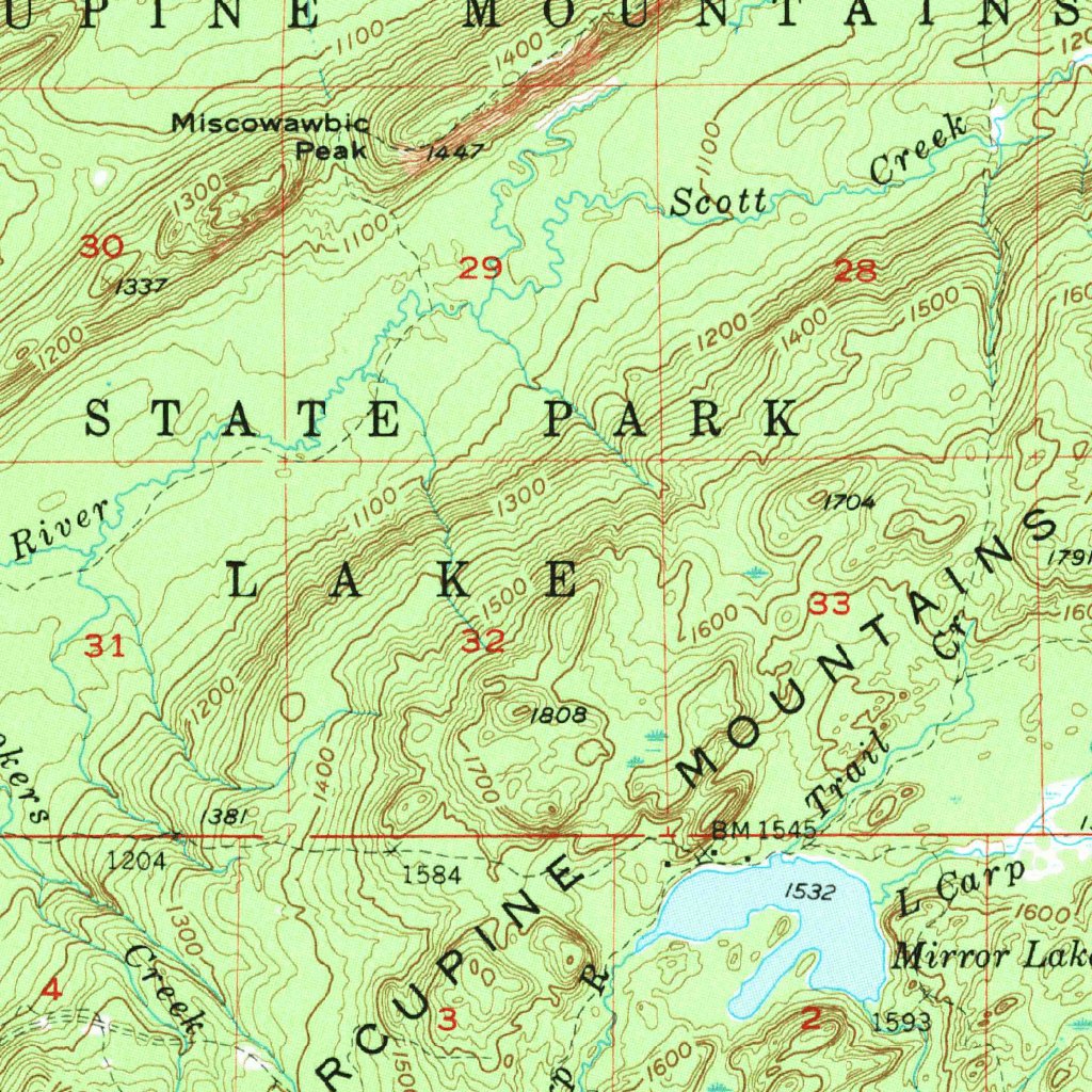 Carp River, MI (1956, 62500-Scale) Map by United States Geological ...