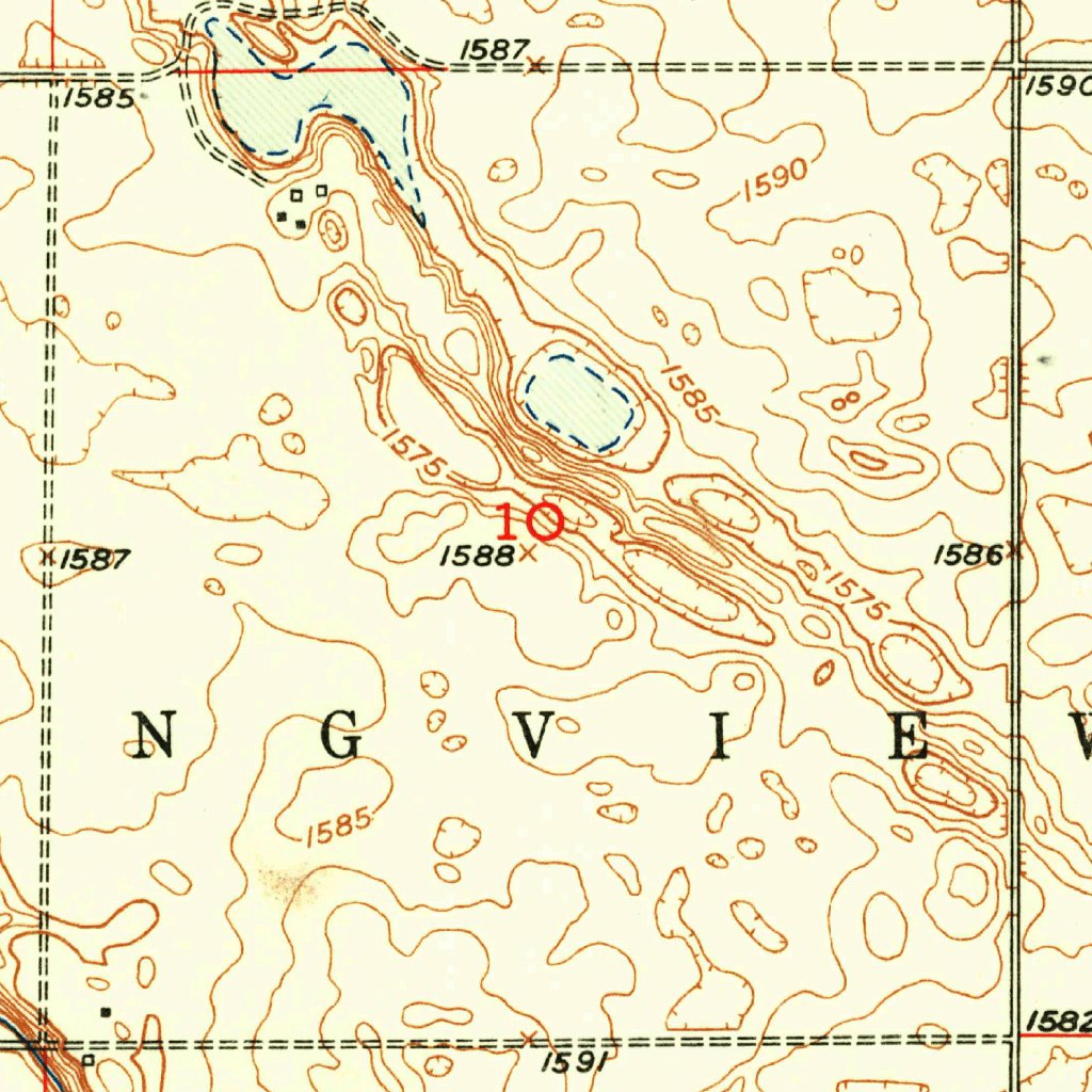 Carrington West, ND (1950, 24000-Scale) Map by United States Geological ...