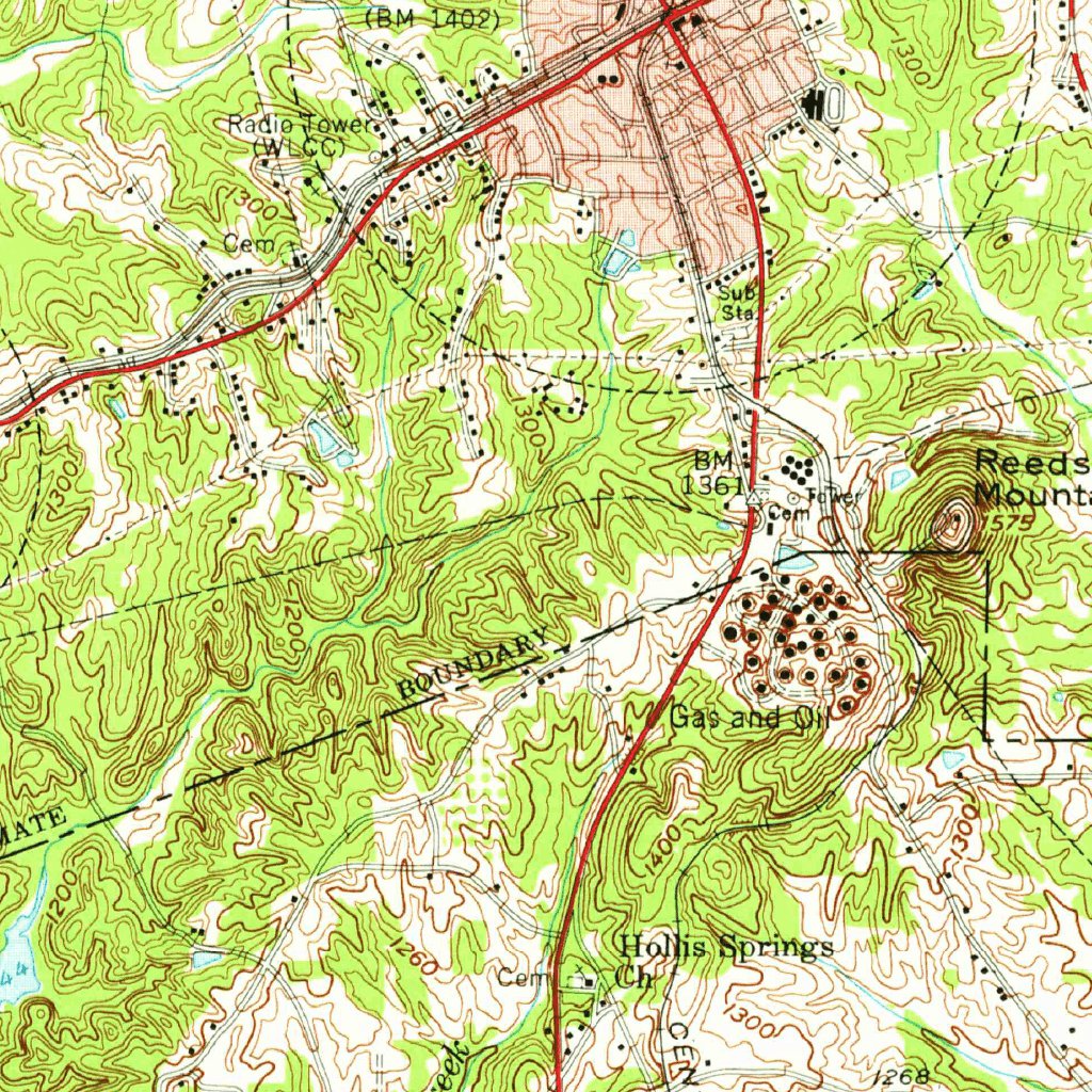 Carrollton, GA (1958, 62500-Scale) Map by United States Geological ...