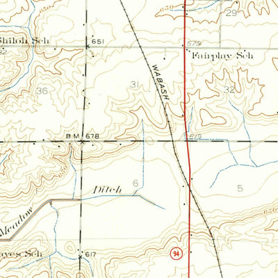 Carthage, IL (1933, 62500-Scale) Map by United States Geological Survey ...