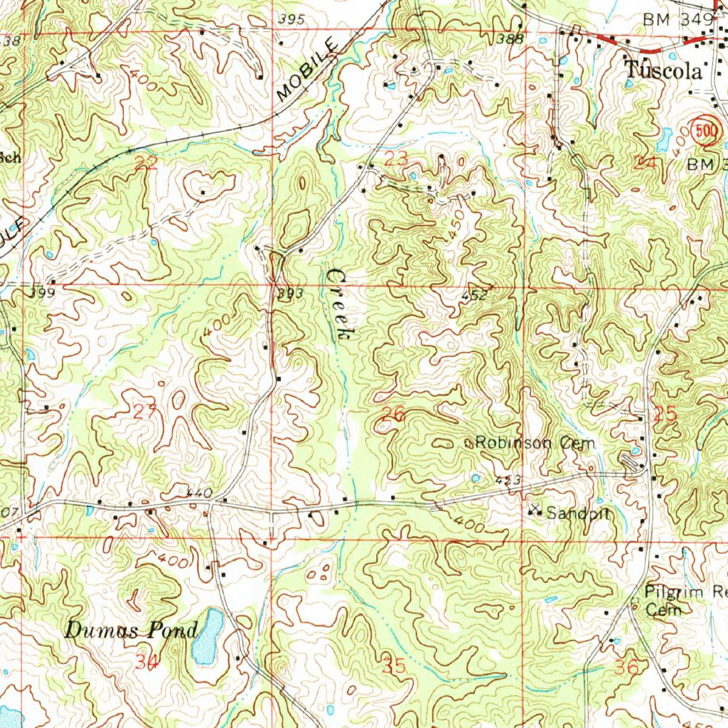 Carthage, MS (1961, 62500-Scale) Map by United States Geological Survey ...