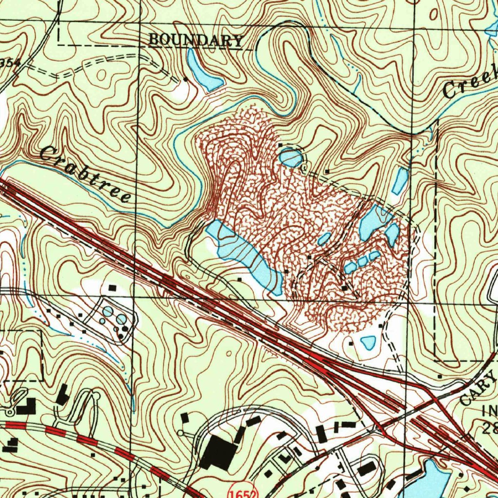 Cary, NC (1993, 24000-Scale) Map by United States Geological Survey ...